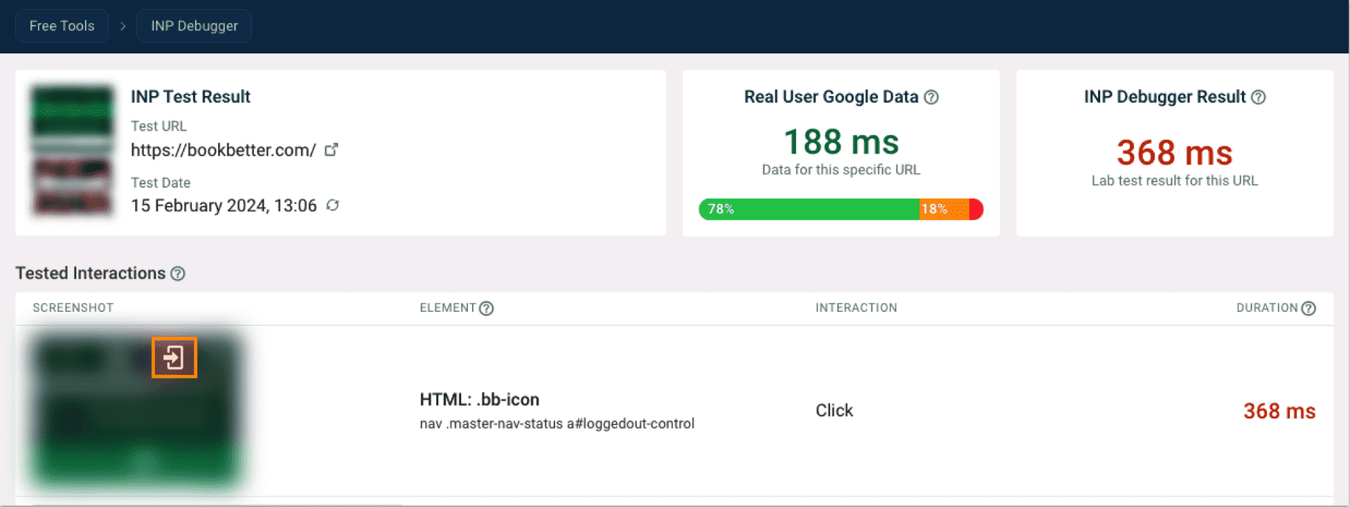 A simple way to optimize INP - case study | Accesto Blog